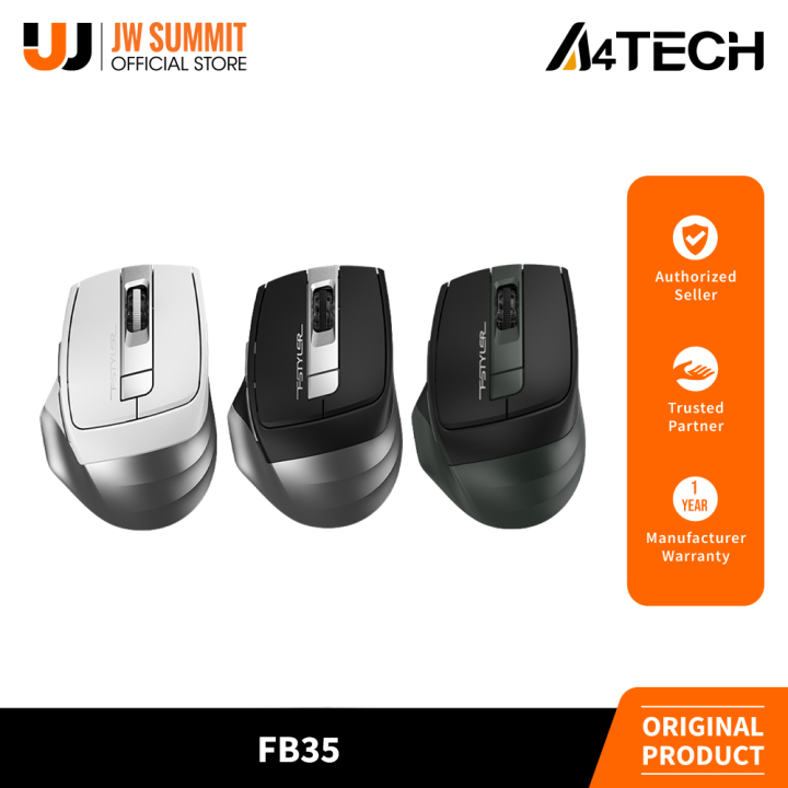 A4Tech FB35 Fstyler 2.4GHz Bluetooth Wireless Mouse | Lazada PH