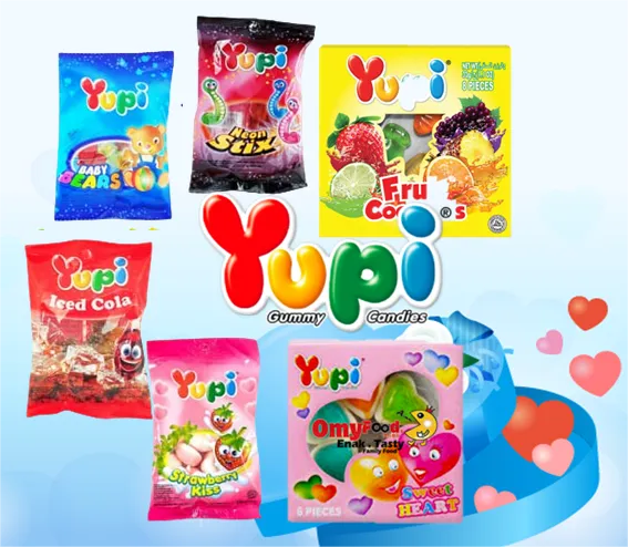 [SG seller]Yupi Gummy Candy, Happy Bear, Peach Ring, Ice Cola, Twin ...