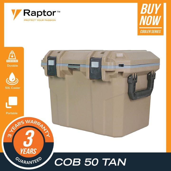 Raptor Cooler Series: COB-50 Camping Ice and Water Cooler Box | Lazada PH