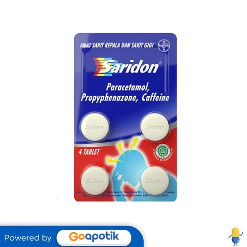 Saridon Strip 4 Tablet | Lazada Indonesia
