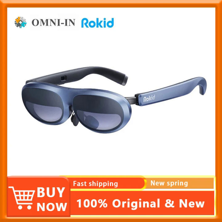 Original Rokid Max AR 3D Smart Glasses Micro OLED 215”Max Screen 50° FoV Viewing For Phones ...