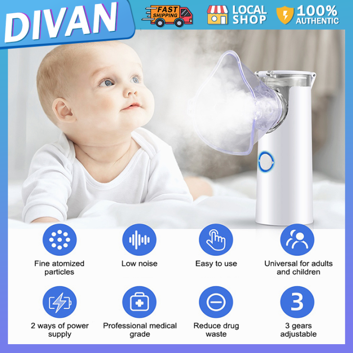 Handheld Ultrasonic Nebulizer USB Portable Adult And Child Oral And ...