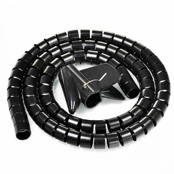 Cable Zip Tube Flexible Spiral Wrapping Band With Clamp | Lazada Singapore