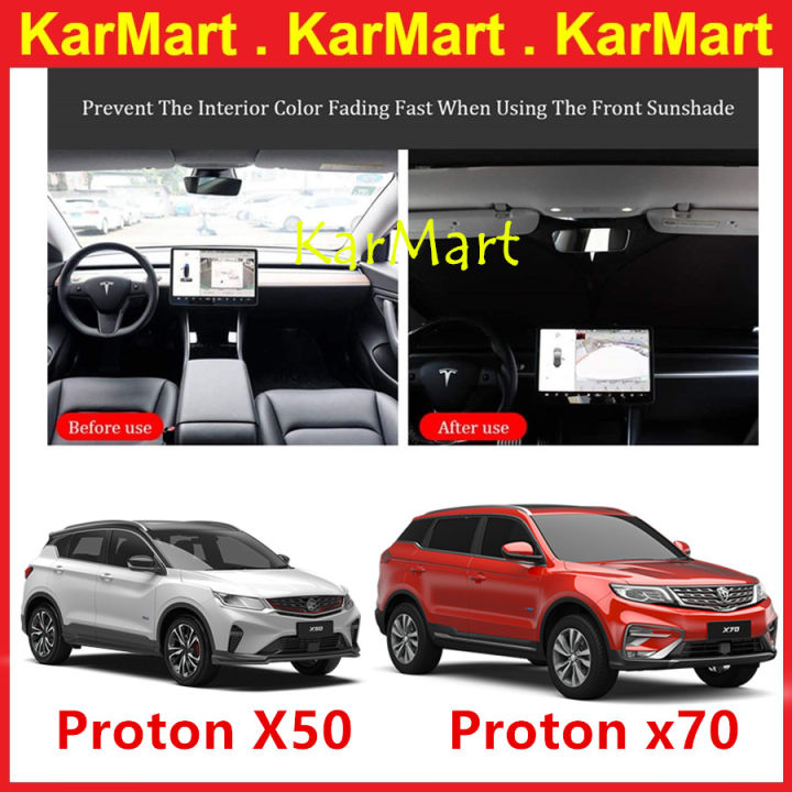 Car Front Windshield Sun shade PROTON X50 X70 Car Size Custom Fit ...
