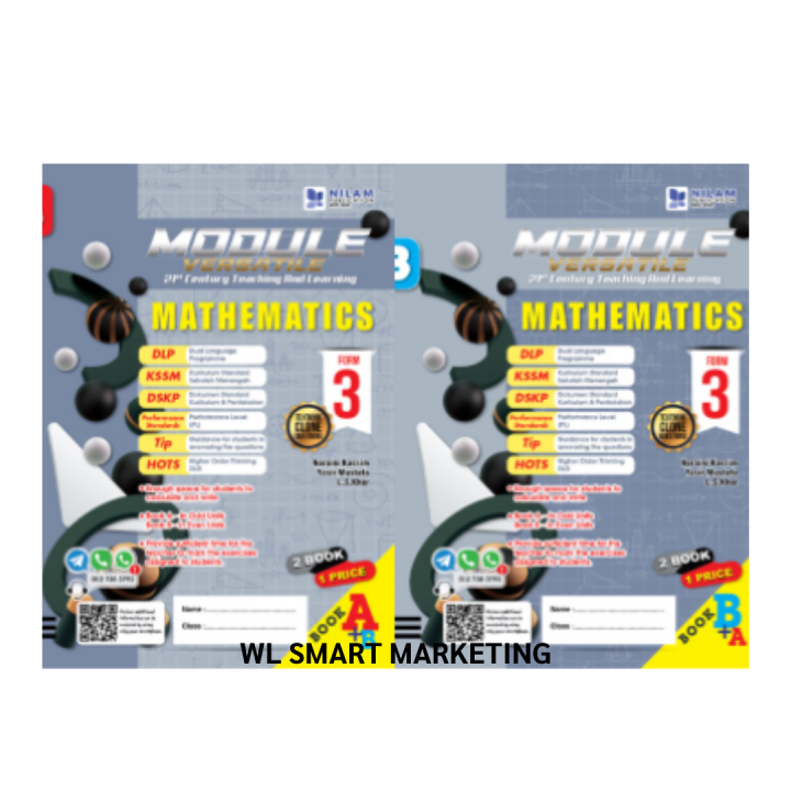 Modul Versatile 21ST Century T&L MATHEMATICS FORM 3 (DLP) (BOOK A+ BOOK ...