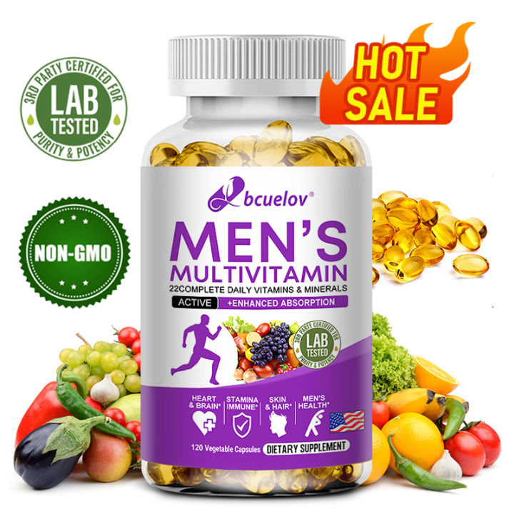 Men's Multivitamin Multimineral Supplement - Boosts mental and physical ... Men's Multivitamin Multimineral Supplement - Boosts mental and physical ...