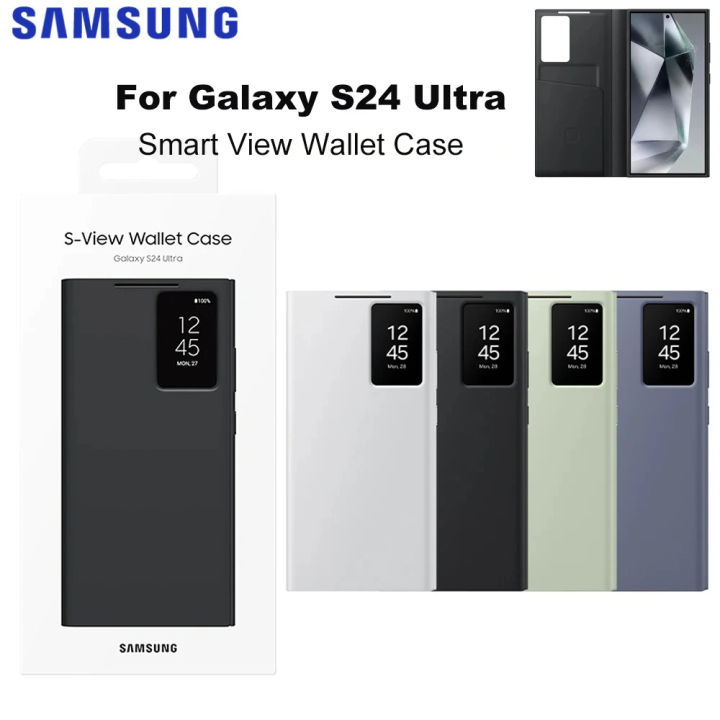 Original Smart View Wallet Flip Case For Samsung Galaxy S24 S24 ...