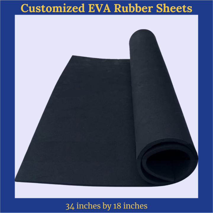 Customized Plain Rubber Floor Matting 34x18 inches EVA Rubber Sheets ...