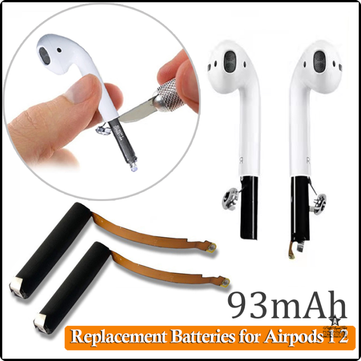 [9025] 93mAh Replaceable Battery Increase Bluetooth Earphone Life for ...
