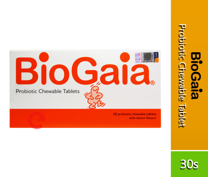 BioGaia Probiotic Chewable Tablets With Lemon Flavour ( 30s / 30s x2 ...