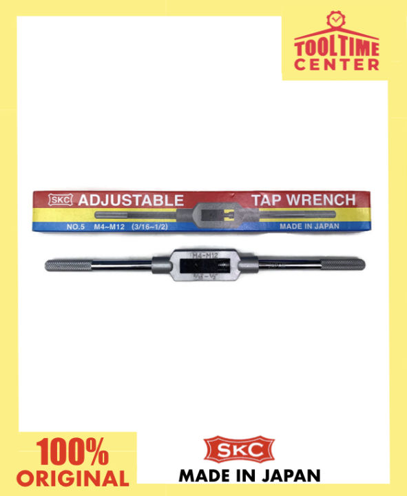 SKC Adjustable Tap Wrench No.5 3/16-1/2" or M4-M12 Made in Japan | Lazada PH