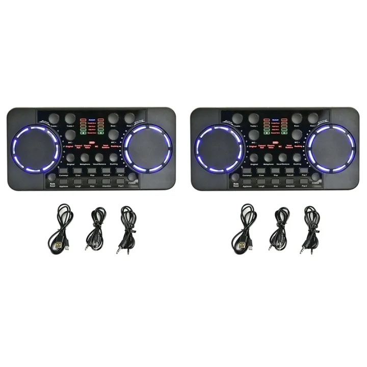 【Latest model】2X V300 Pro Sound Card Bluetooth-Compatible Audio ...