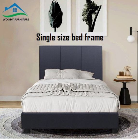 Dark Blue Single size fabric divan bed/bed frame /Fabric Bed Frame ...