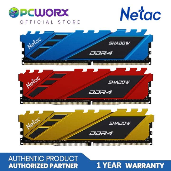 Netac NTSDD4P32SP-08B 8GB 3200MHZ DDR4 Dimm Memory Card | Color: Blue ...