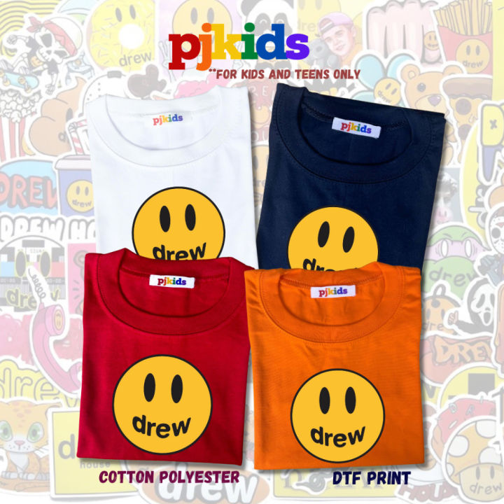 DREW SMILEY TSHIRT II BRAND TSHIRT II KIDS 2-10 Y/O TEENS 10-17 Y/0 II ...