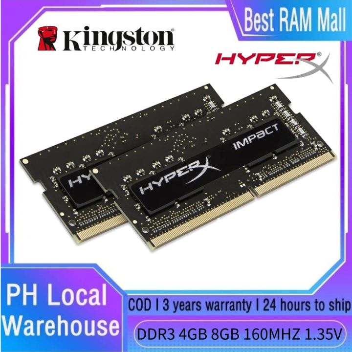 【Free shipping】Kingston HyperX RAM DDR3L 8GB 4GB 1600MHZ SODIMM 4GB 8GB 12800S 1.35V 204-Pin for ...