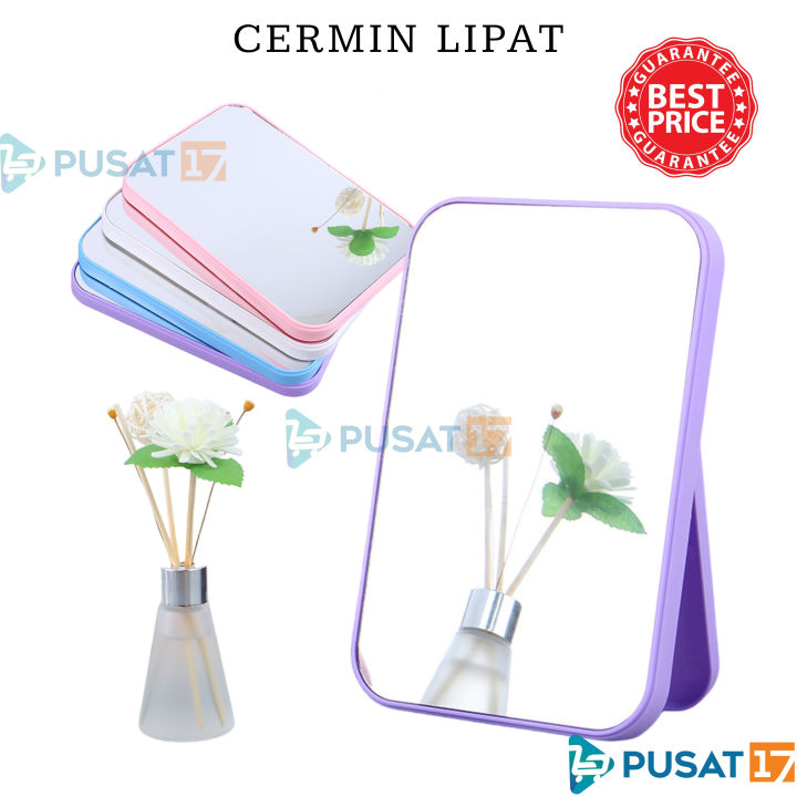 PUSAT17 CERMIN LIPAT PORTABLE PERSEGI / CERMIN KACA RIAS MAKE UP ...