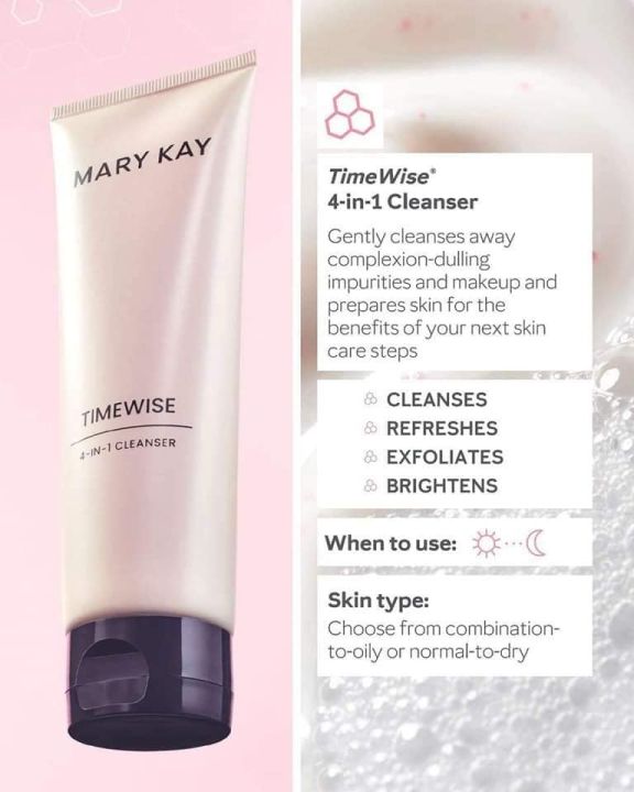 Mary Kay TimeWise Age Minimize 3D 4-in-1 Cleanser Combination to Oily | Lazada PH