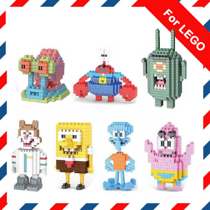 SpongeBob Blocks Patrick Star Plankton Octopus Brick Small Particles ...