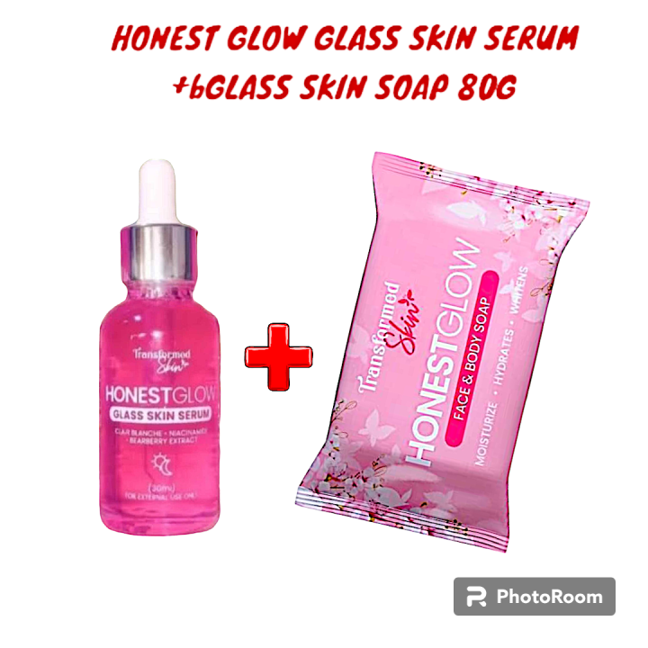 HONEST GLOW glass skin serum +glass skin soap 80g | Lazada PH