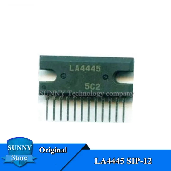 2Pcs Original LA4445 SIP-12 (5.5W * 2) Two-channel audio power ...