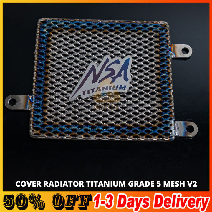 Original fast delivery NSA TITANIUM RADIATOR COVER FOR VARIO 125/160 ...
