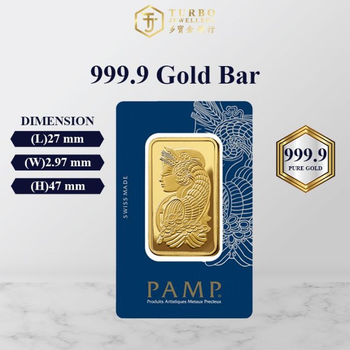 TURBO [100G] PAMP Lady Fortuna Gold Bar 9999Gold | Lazada