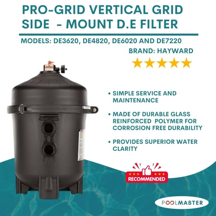 Hayward DE7220 72 sq.ft. Pro-Grid DE Filter - 144GPM | Lazada PH
