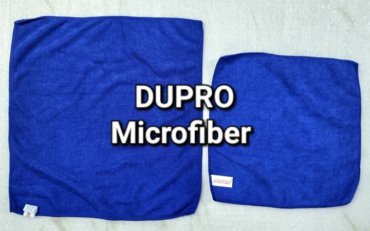Dupro ผ้าไมโครไฟเบอร์ ขนาด 30 x 30, ขนาด 40 x 40 ซม. สีน้ำเงิน ( ผ้า ...