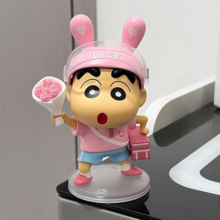 BANDA For Takeout Crayon Shin-Chan Figure ic Sending Flowers Shin Chan ...