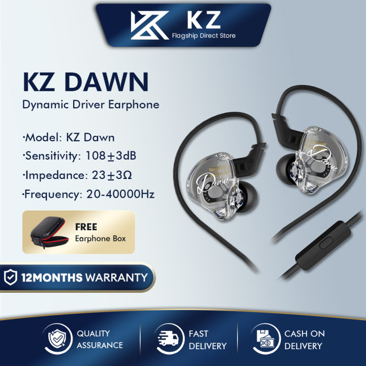 KZ Dawn Dynamic Drivers Earphone 10mm Super-linear Dynamic Driver Unit ...