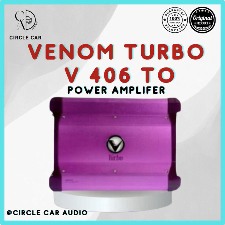 POWER AMPLIFIER 4 CHANNEL VENOM TURBO V406TO ORIGINAL | Lazada Indonesia
