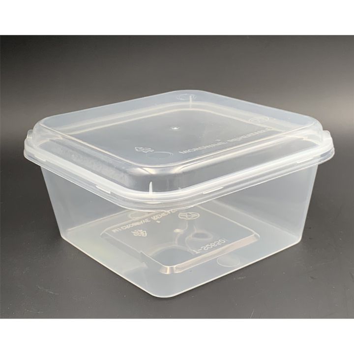 SQ 650 Square Disposable Plastic Food Container [ 50sets± ] TAGE TSQ 650 SQ650 | Lazada