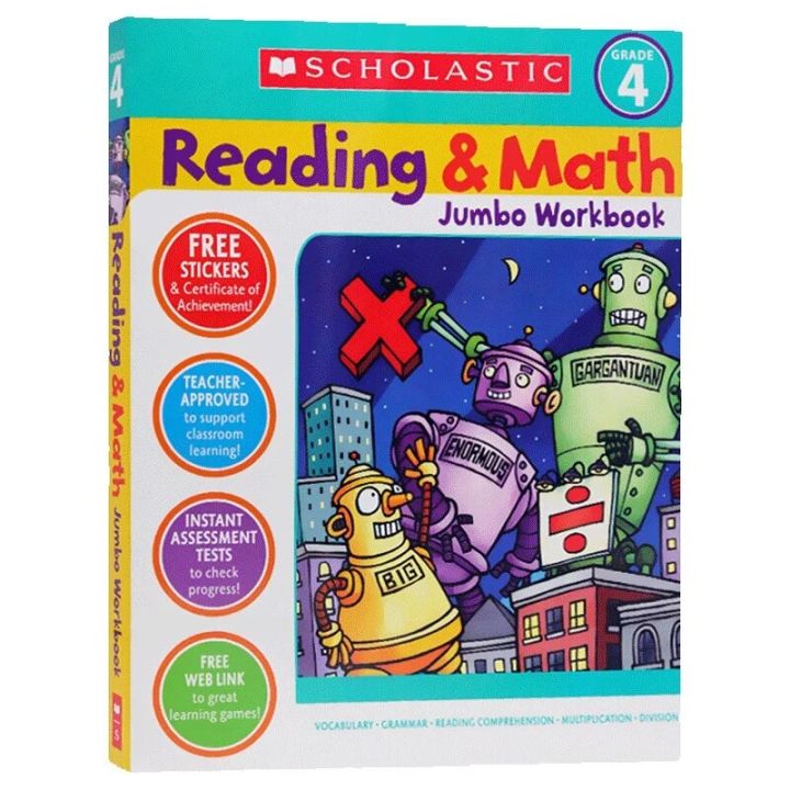 Milumilu Scholastic Reading Math Jumbo Workbook Grade Original English ...