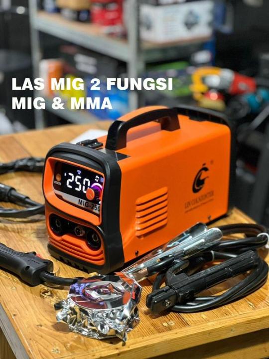 Mesin Las LIN Inverter MIG-250 250A Mesin las mig tanpa gas Inverter ...