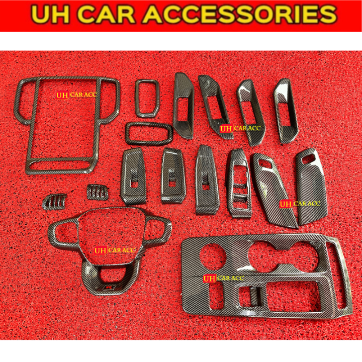 FORD RANGER T9 2022-2024 XLT WILDTRAK CARBON INTERIOR COVER CASING ...