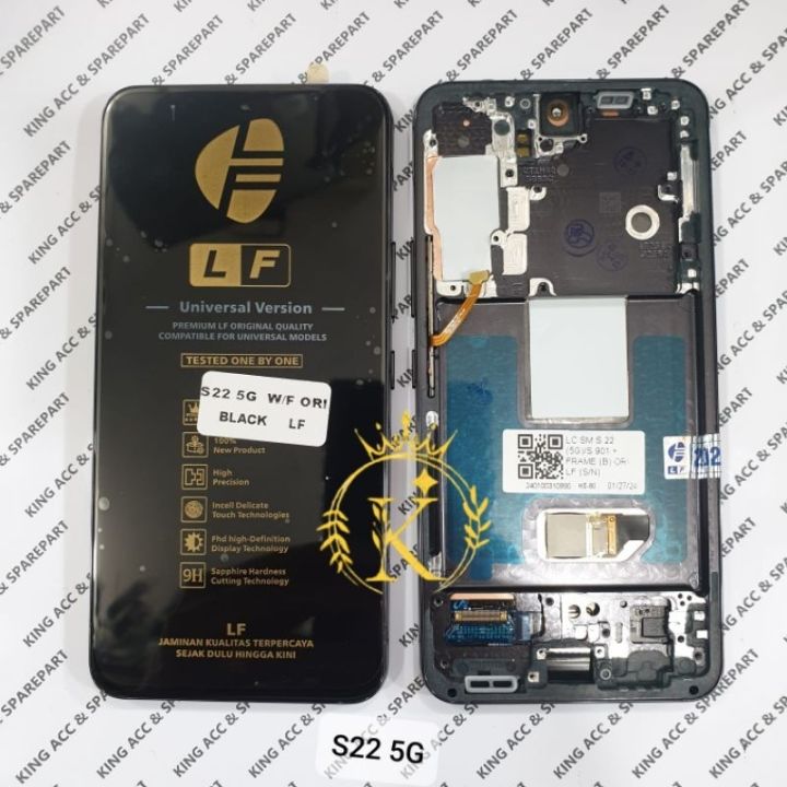 LCD TOUCHSCREEN FULL FRAME SAMSUNG GALAXY S22 ( 5G ) / S901 ORIGINAL ...