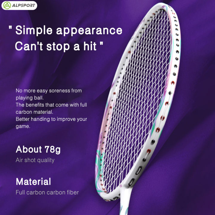 ALP ZL Series Ultra Light 5U Badminton Racket Full Carbon Carbon Fiber ...