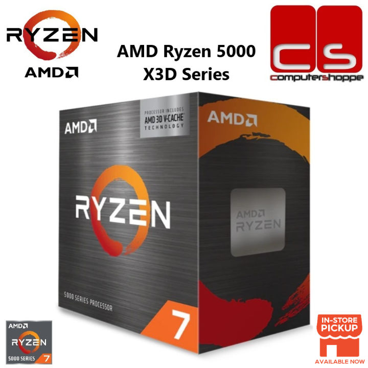 AMD Ryzen 7 X3D 5000 Series 8 Cores 16 Threads Gaming Processor ...
