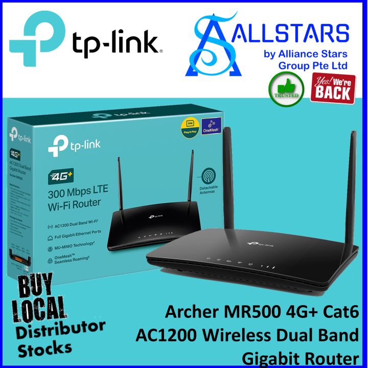(ALLSTARS : We Are Back) TPLink / TPLink Archer MR500 4G+ Cat6 AC1200 ...