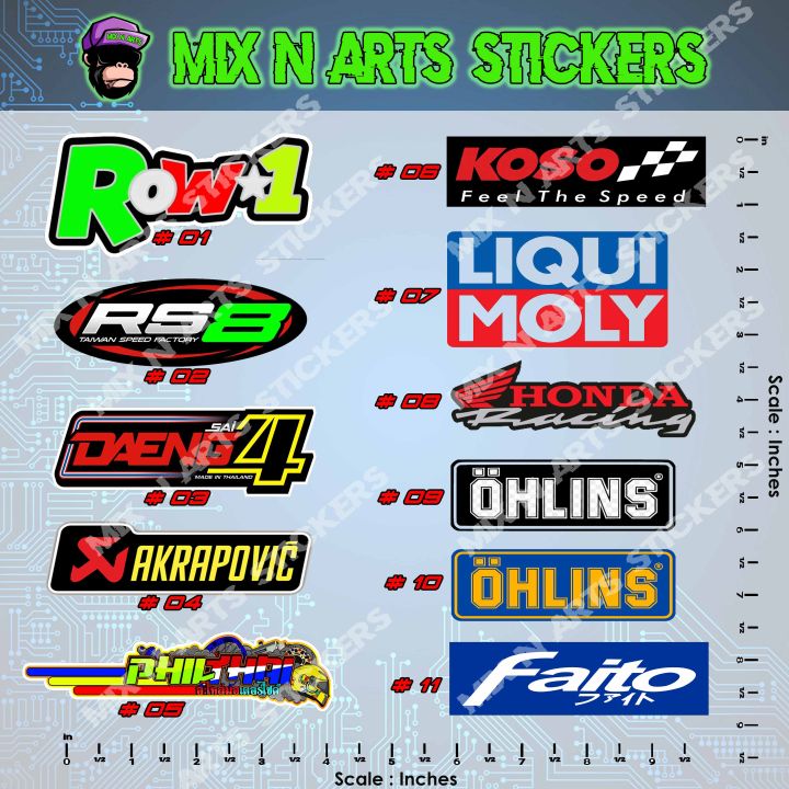 Thai MC Logo 1 Laminated Vinyl Sticker SOLD PER PIECE | Lazada PH
