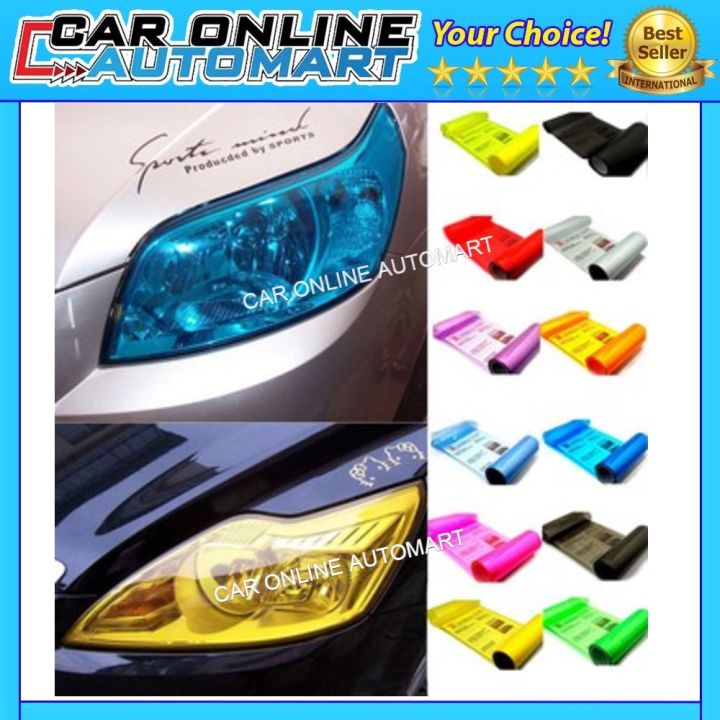 Car Headlamp Headlight Tail Fog light Auto Smoke Tint Vinyl Film Sheet ...
