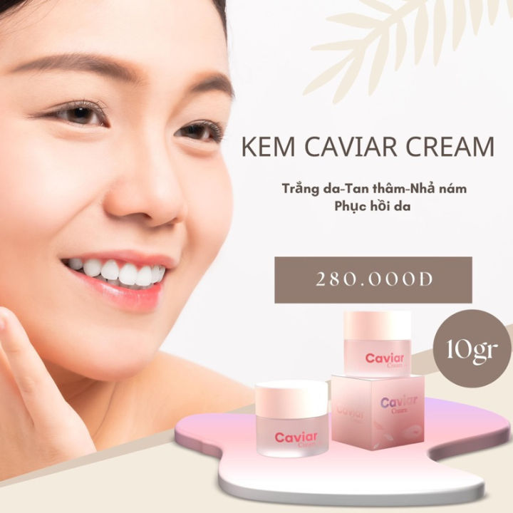 Kem Trắng Da Caviar, Mờ Thâm Nám ,Kem Face Trứng Cá Tầm Đen Caviar Cream , Mờ Đốm Nâu, Nám Da ...