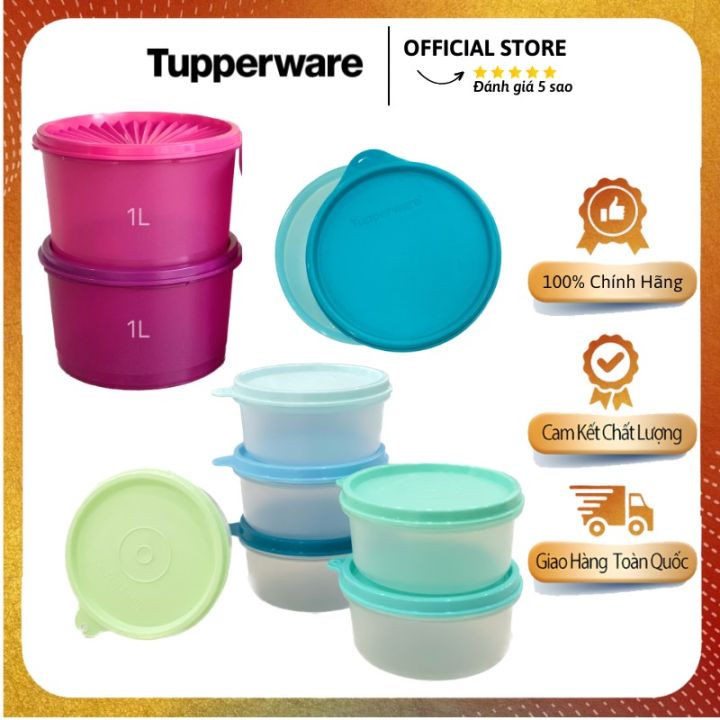 Hộp Trữ Mát Tròn Lẻ Tupperware 200ml/300ml/1L/1.5L Các Loại - Tupperware Mall HCM | Lazada.vn