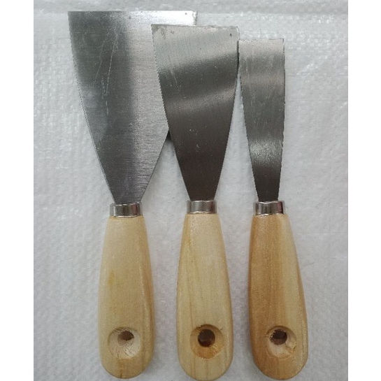 SPACKLE PUTTY KNIFE SPATULA PALETA WITH WOODEN HANDLE | Lazada PH