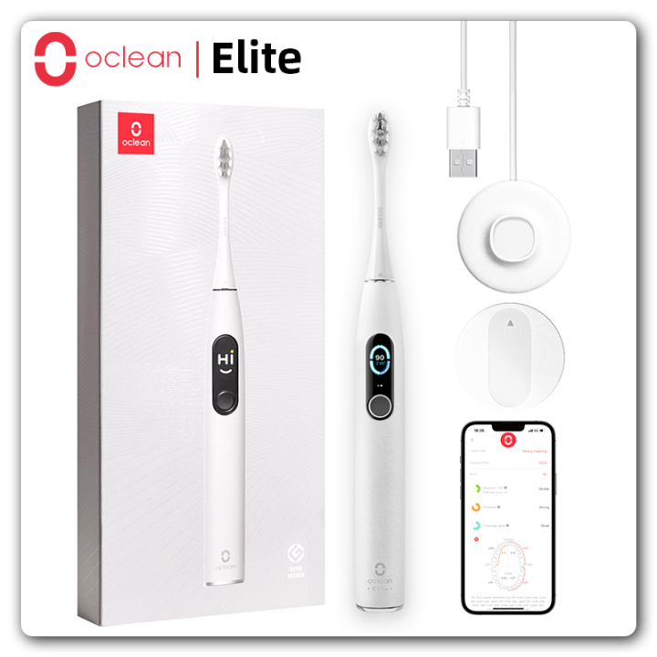 Oclean X Pro Elite Smart Sonic Electric Toothbrush Ultra-Quiet App-aided Teeth Whitening Dental ...