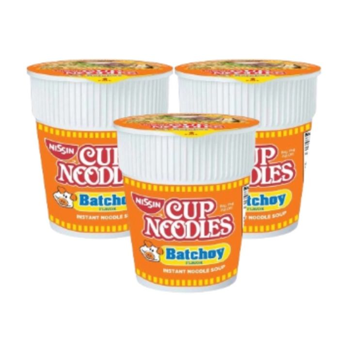 Nissin Cup Noodles Batchoy 60g - Pack of 3s | Lazada PH