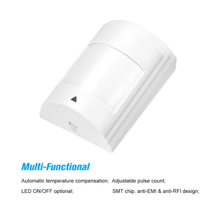 Wired PIR Motion Sensor Wide Angle Passive Infrared Detector For Home ...