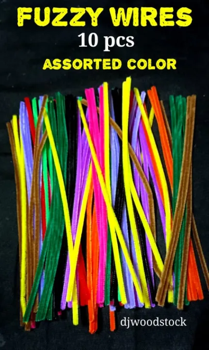 FUZZY WIRES, ASSORTED COLOR PER PACK 10pcs | Lazada PH