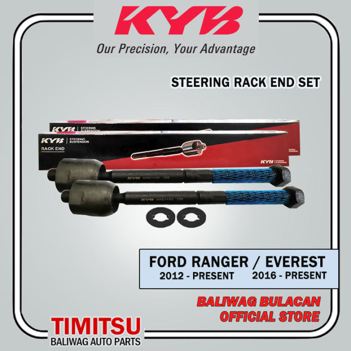 STEERING RACK END SET FORD RANGER ALL 2012-2020 EVEREST 2016-2020 KYB ...
